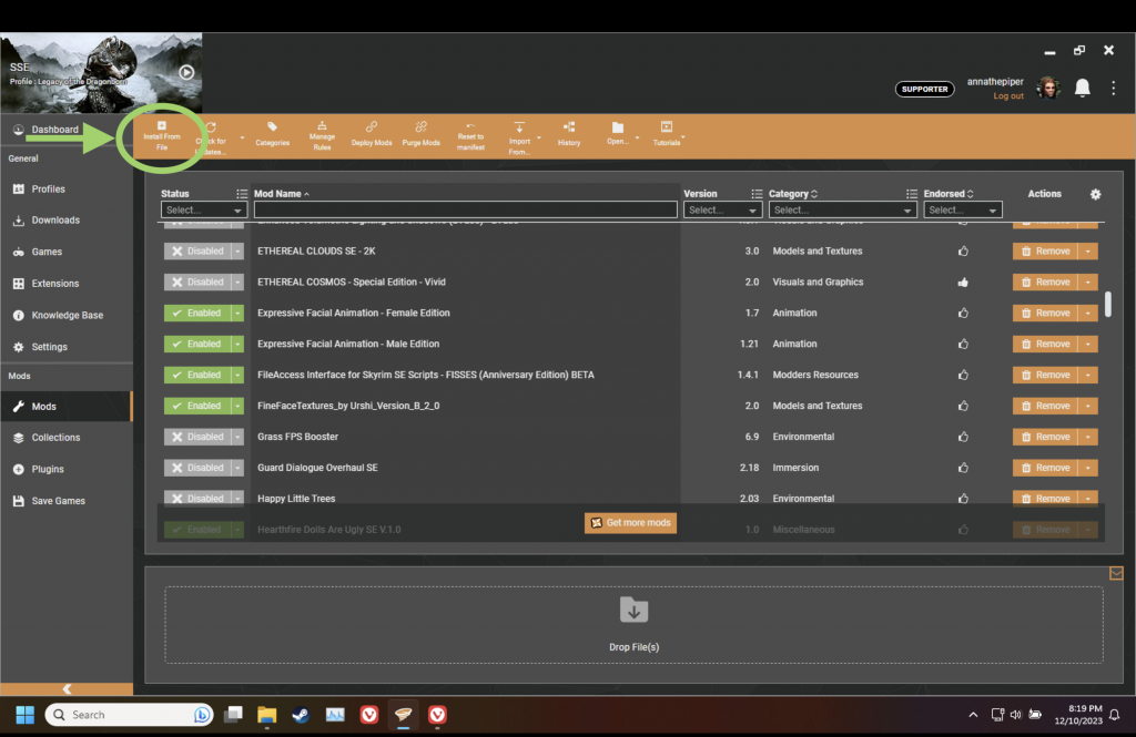HOWTO: Patch FISSES in Vortex after recent Skyrim update – Anna Plays ...